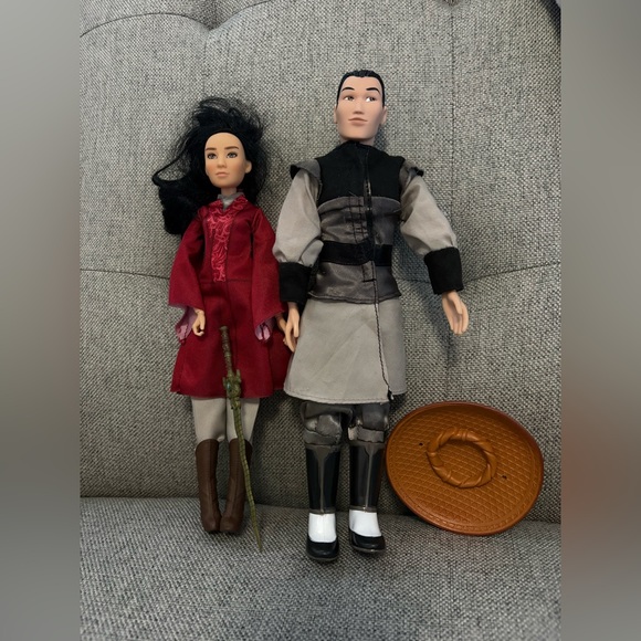 Disney | Toys | Disney Mulan Dolls Mulan Captain Li Shang | Poshmark